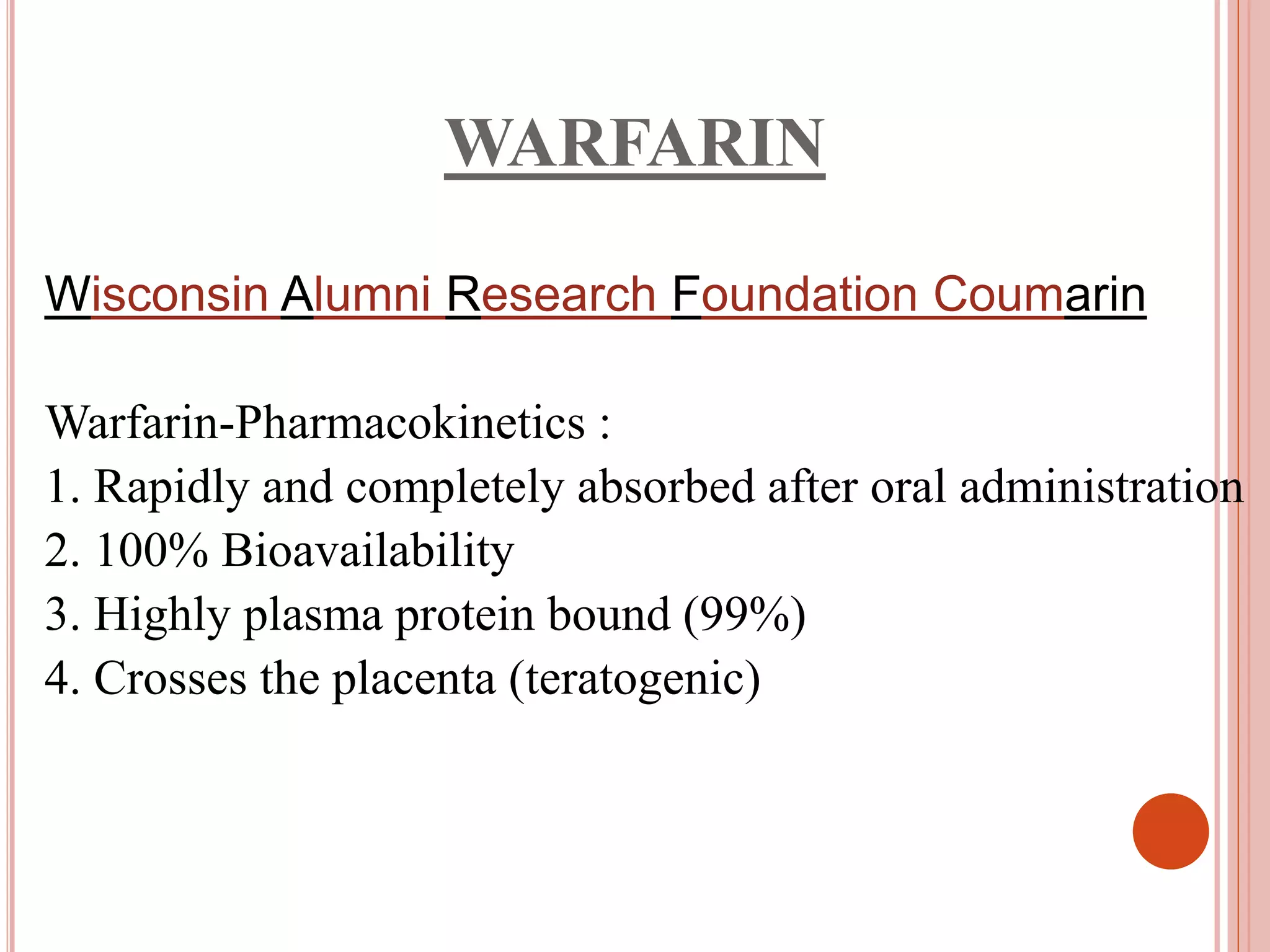 Anticoagulants Pptx First Aid Injuries