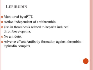 Anticoagulants | PPTX