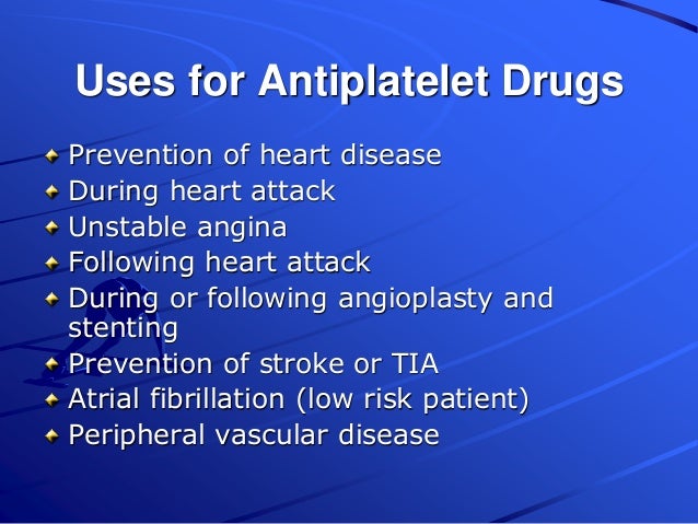 Anticoagulant and antiplatelet drugs