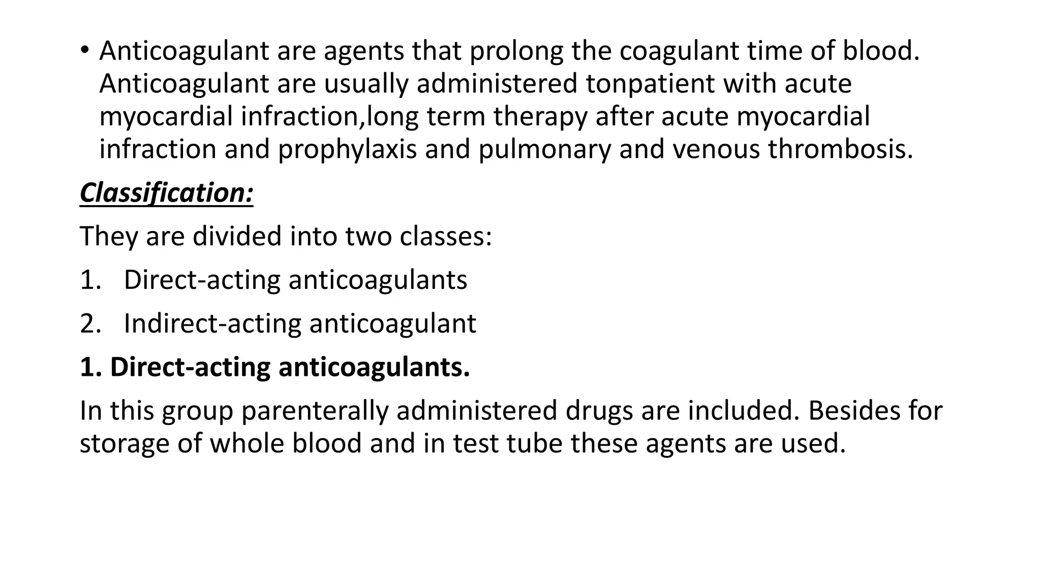 Anticoagulant and coagulant | PPTX