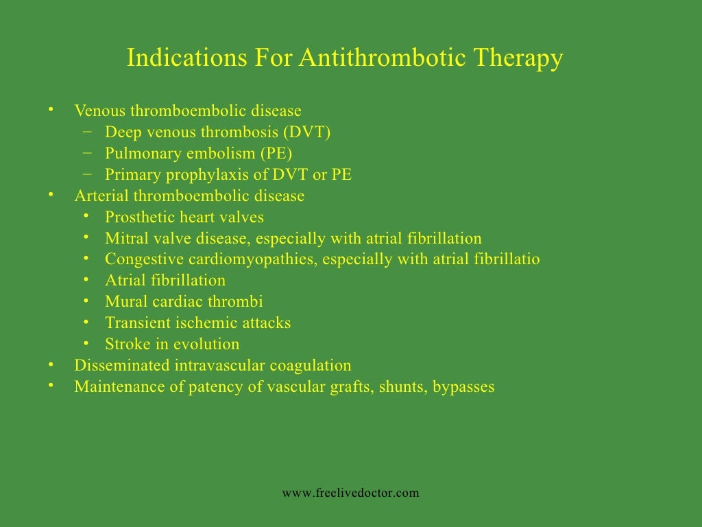 Anticoagulant, antithrombotic and anti platelet drugs