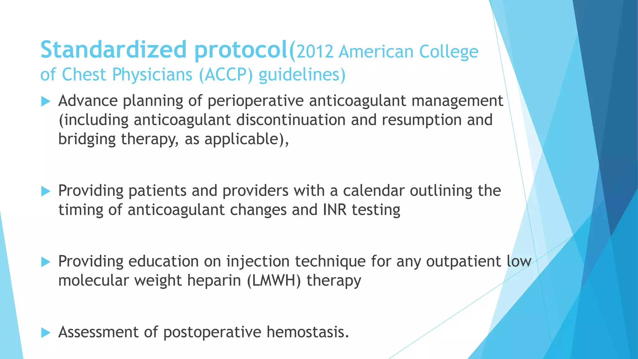 Anticoagulant in surgery | PPTX