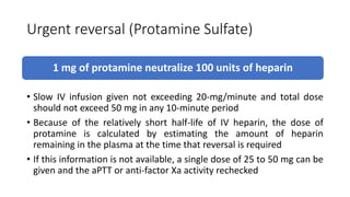 Hemodialysis anticoagulation | PPTX