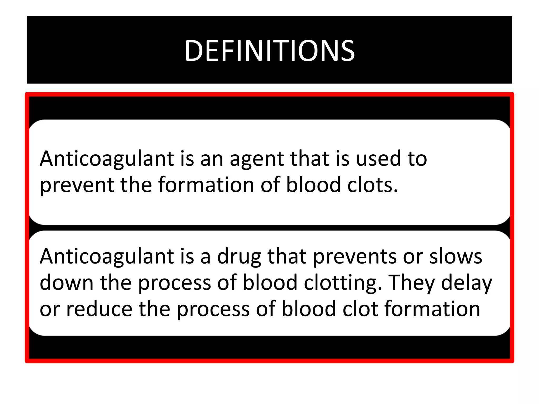 Anticoagulant ppt nikku | PDF