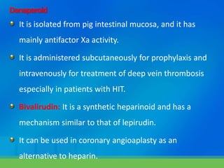 Anti coagulants | PPTX