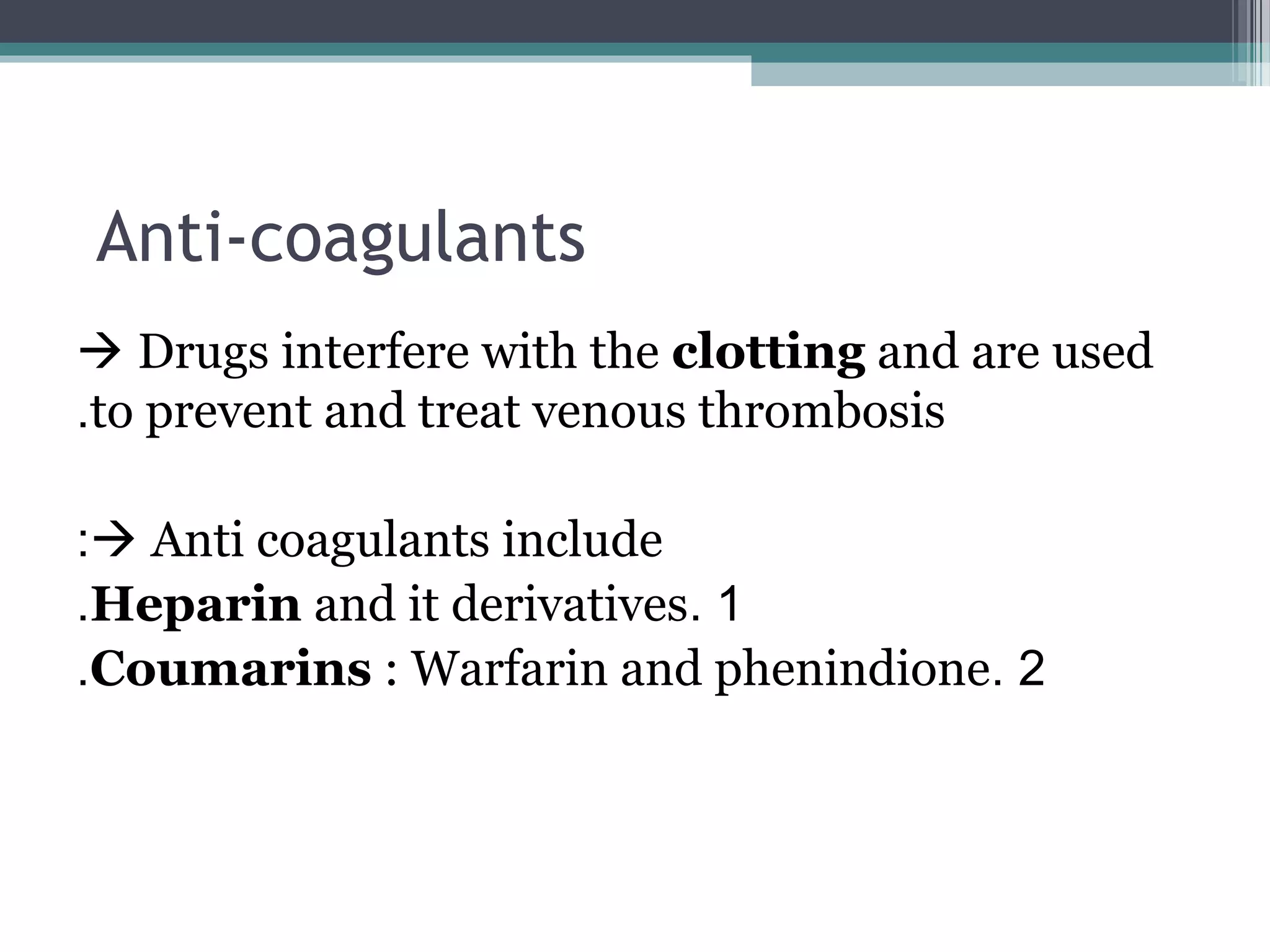 Anticoagulants | PPT
