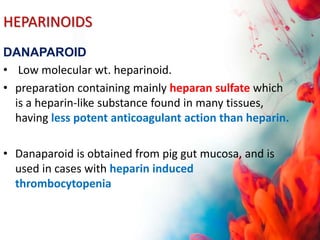 Anticoagulants | PPTX