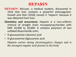 Anticoagulants class ppt for pharmacy students | PPTX