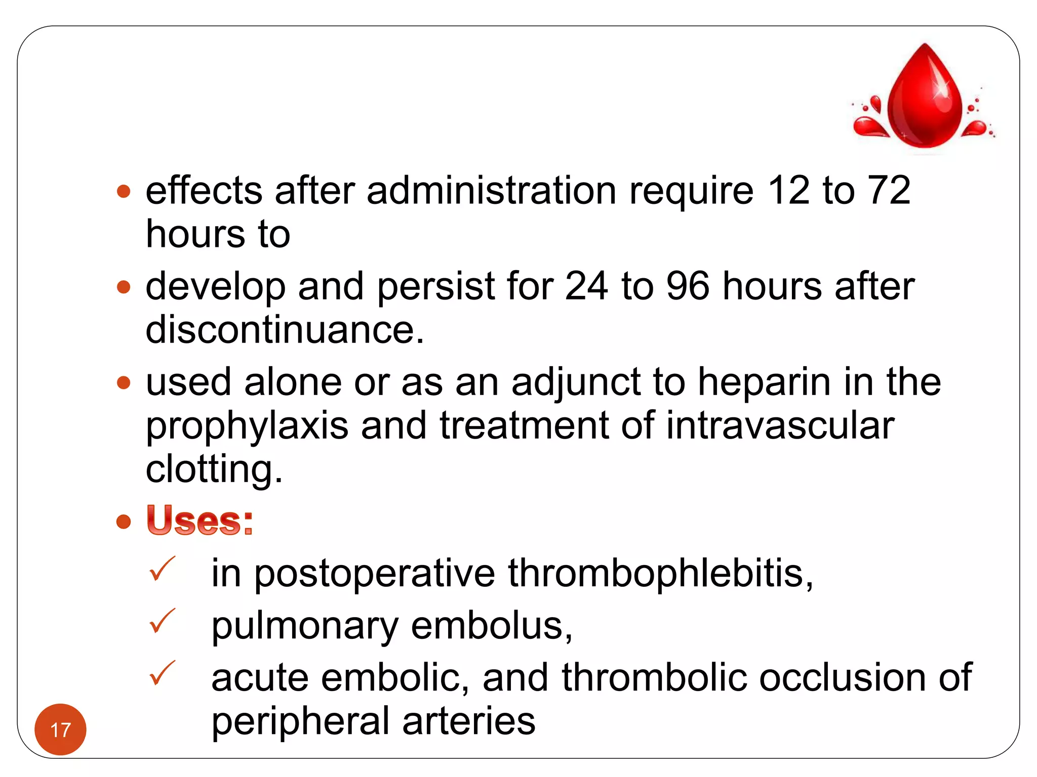 DRUGS ACTING ON BLOOD | PPTX