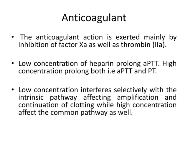 ANTICOAGULANTS...ppt is helpful for all healthcare and departments | PPT