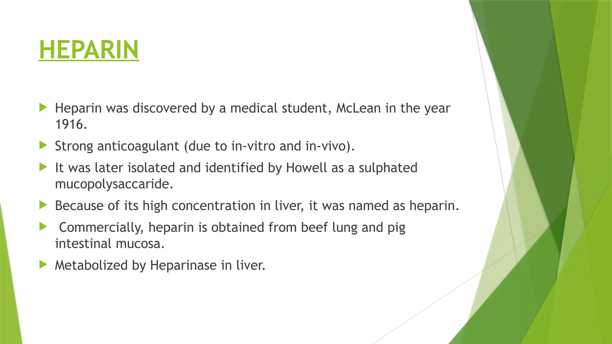 Anticoagulants and its classification slideshare | PPTX
