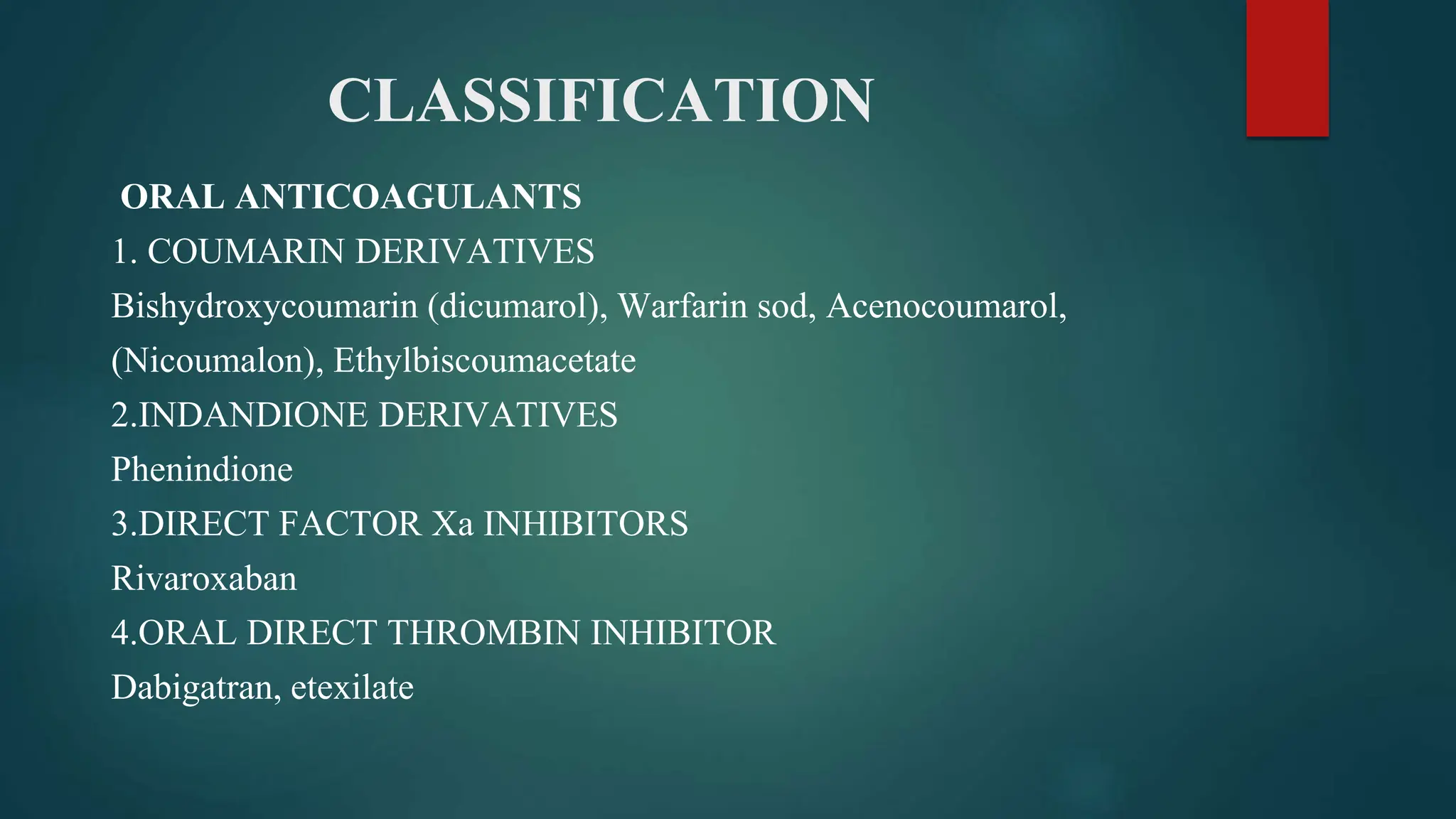 ANTICOAGULANTS | PPTX