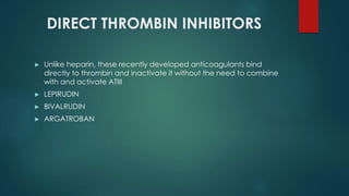 ANTICOAGULANTS | PPTX