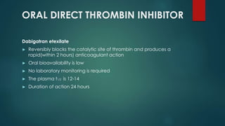ANTICOAGULANTS | PPTX