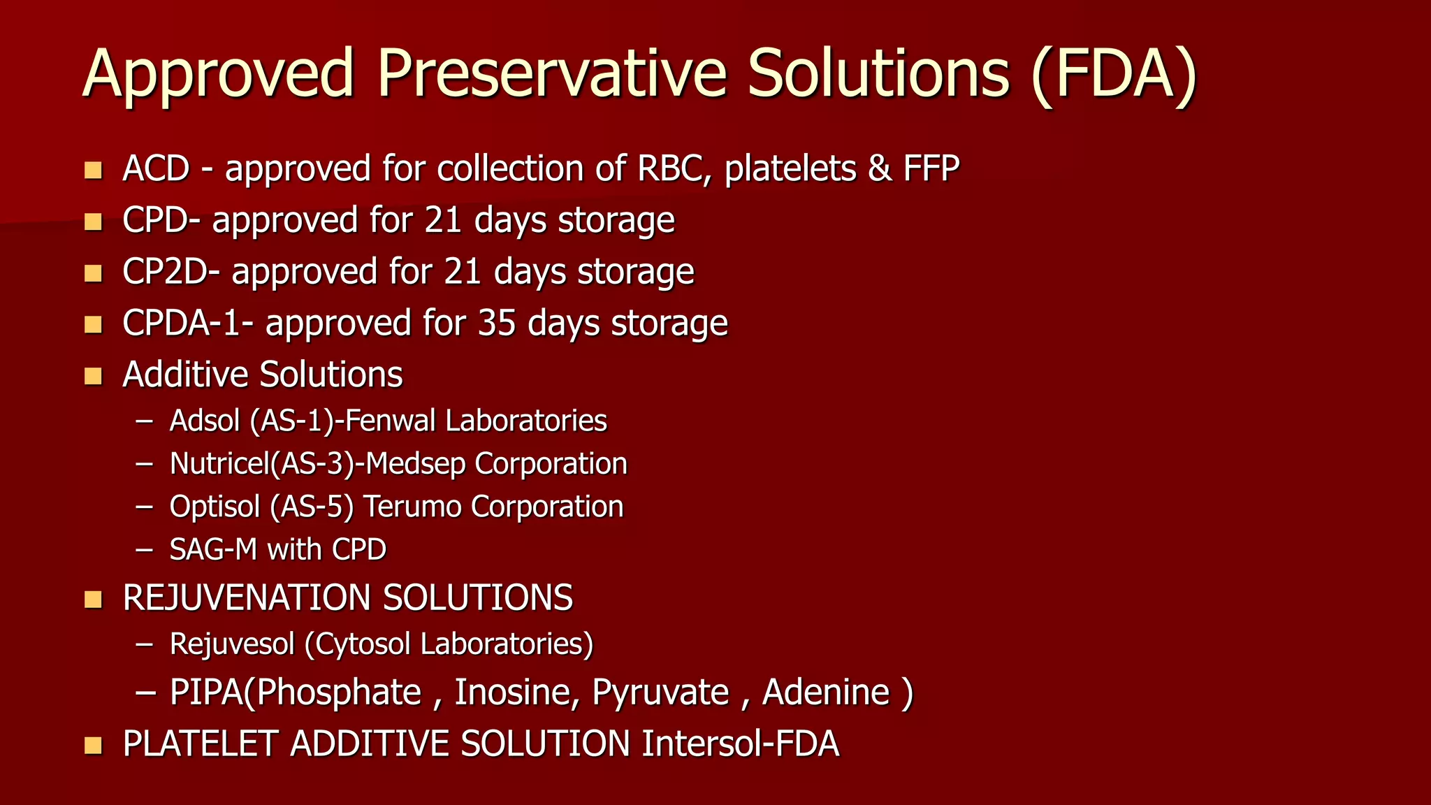 Anticoagulants and blood preservatives | PPTX