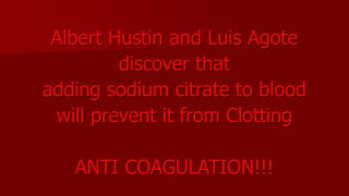 Anticoagulants and blood preservatives | PPTX