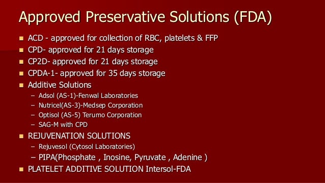 Anticoagulants and blood preservatives