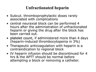 ANTICOAGULANTS AND SPINAL & EPIDURALS.ppt