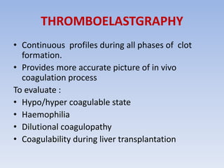 Anticoagulants, antiplatelet drugs and anesthesia | PPTX