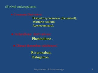 Anticoagulants by gyanendra kp | PPT
