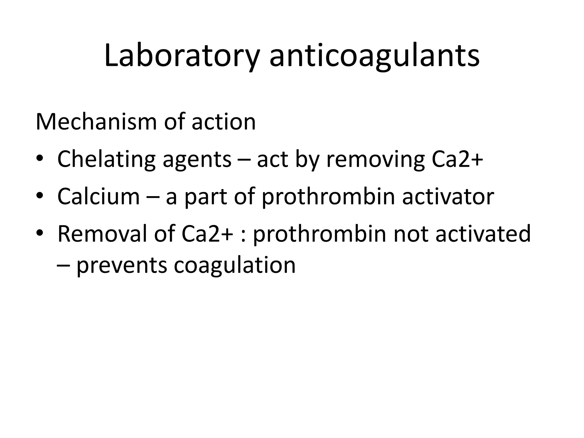 Anticoagulants & coagulation disorders | PPTX