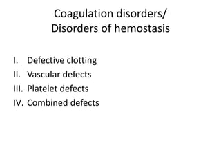 Anticoagulants & coagulation disorders | PPTX