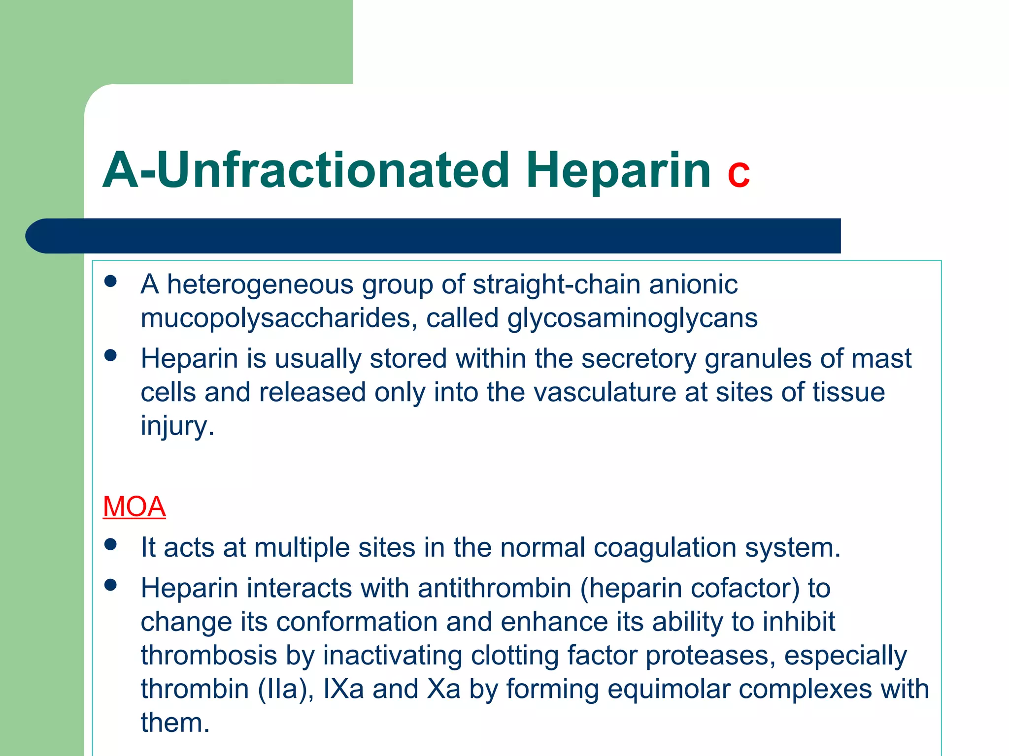 Anticoagulants d | PPT