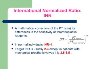 Anticoagulants d | PPT