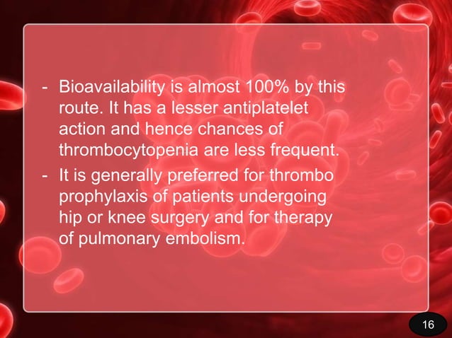 Anticoagulants, Fibrinolytic, Antiplatelet Agent.pptx