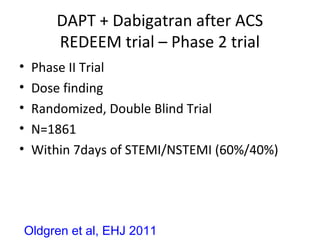 Anticoagulants for Acute Coronary Syndromes | PPT