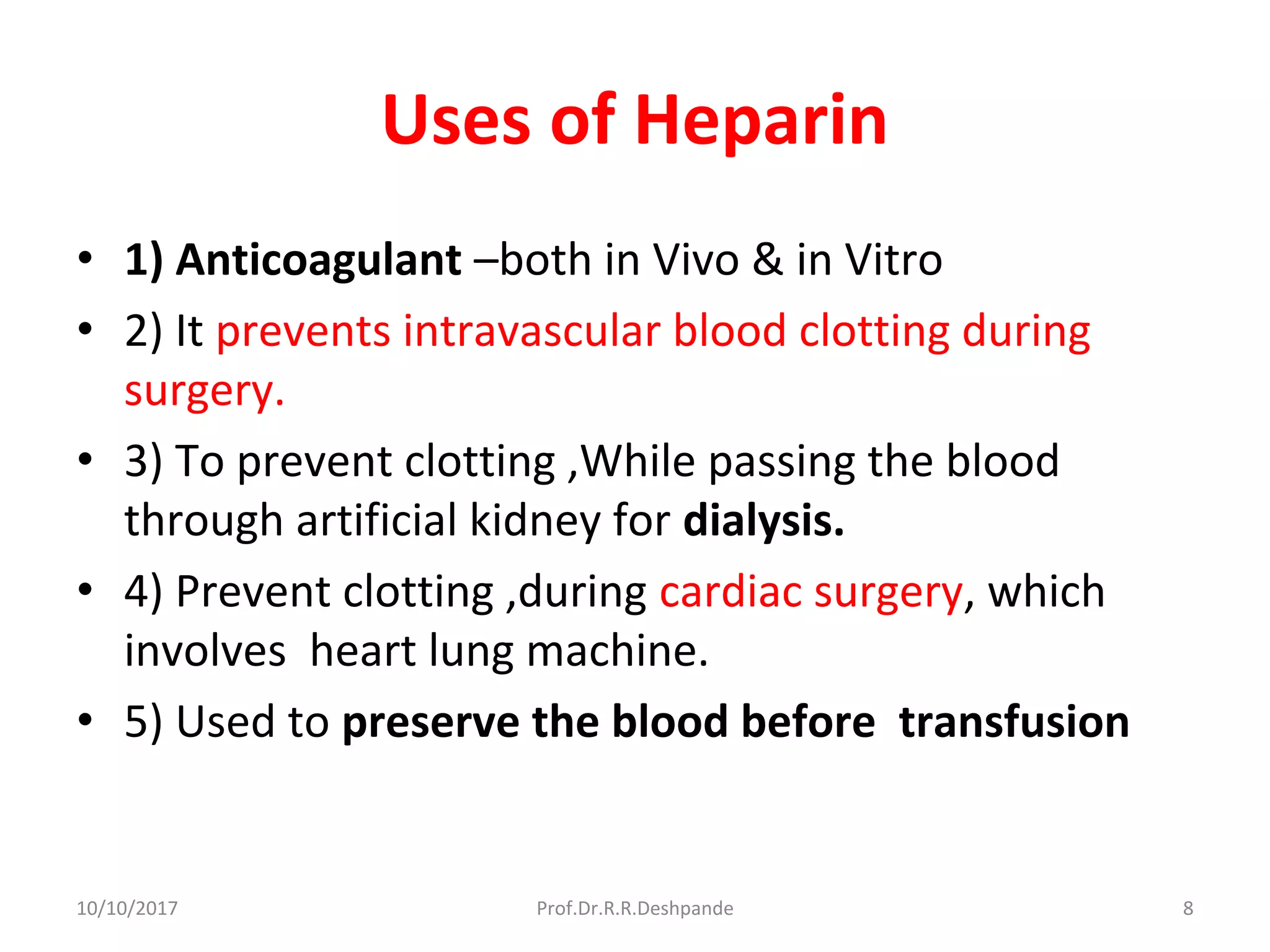 Anti coagulants & plasma proteins | PDF