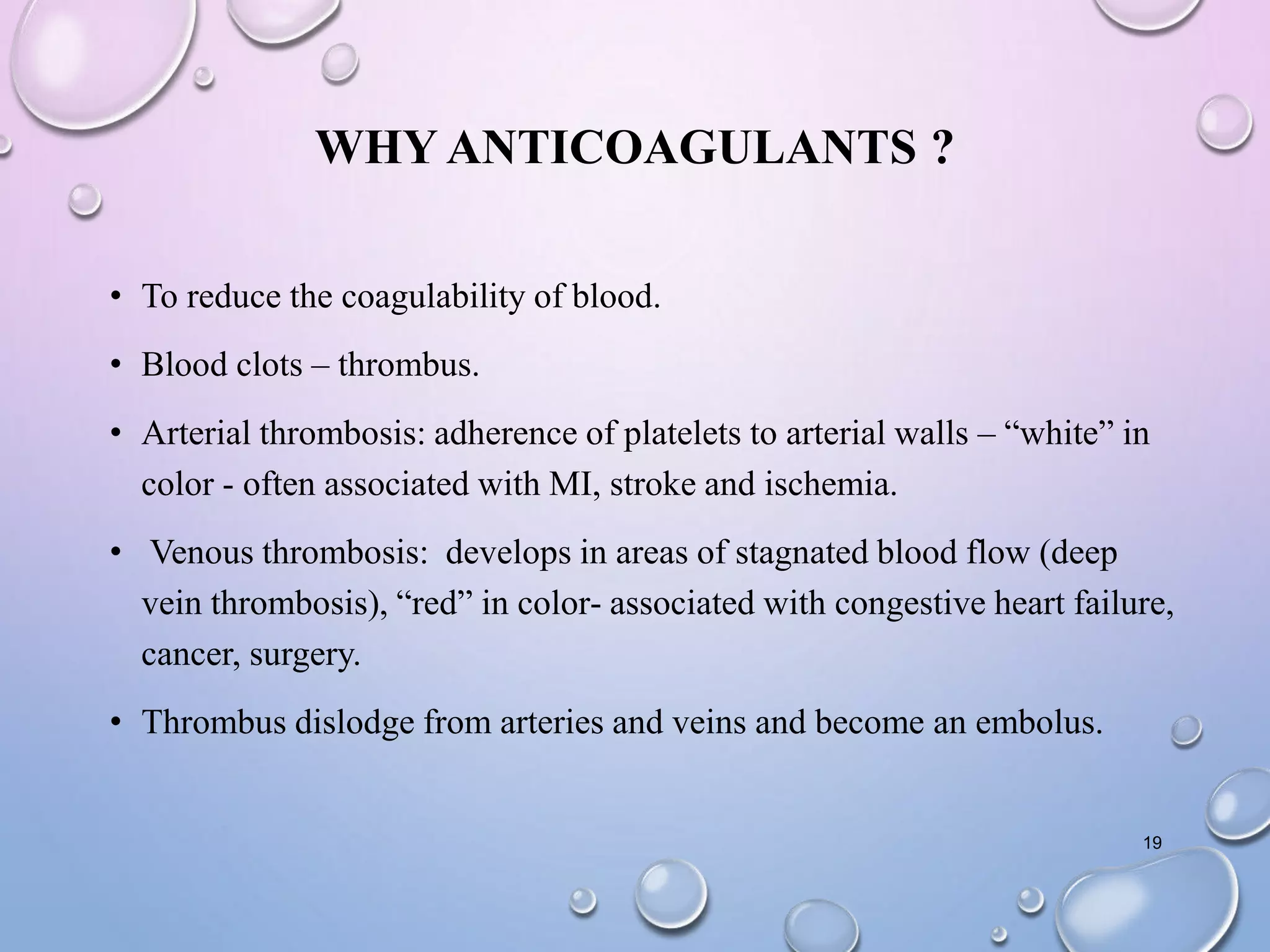 Anticoagulants | PPTX