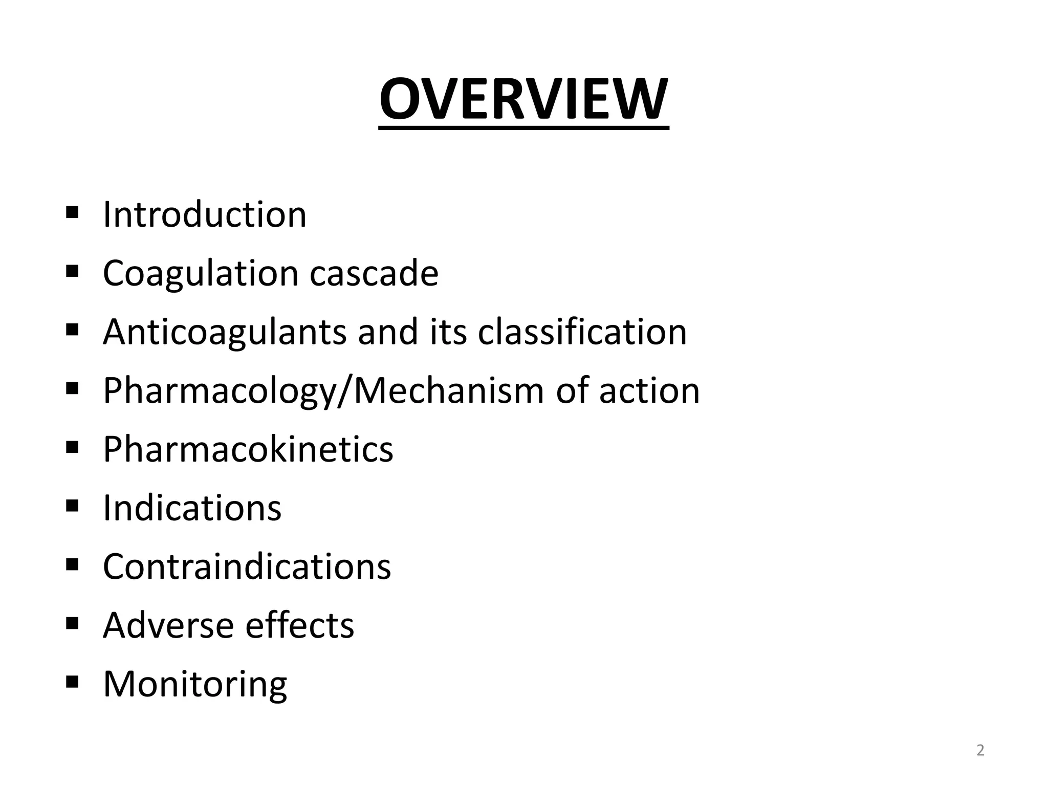 ANTICOAGULANTS | PPTX