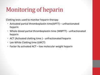 Anticoagulation | PPTX
