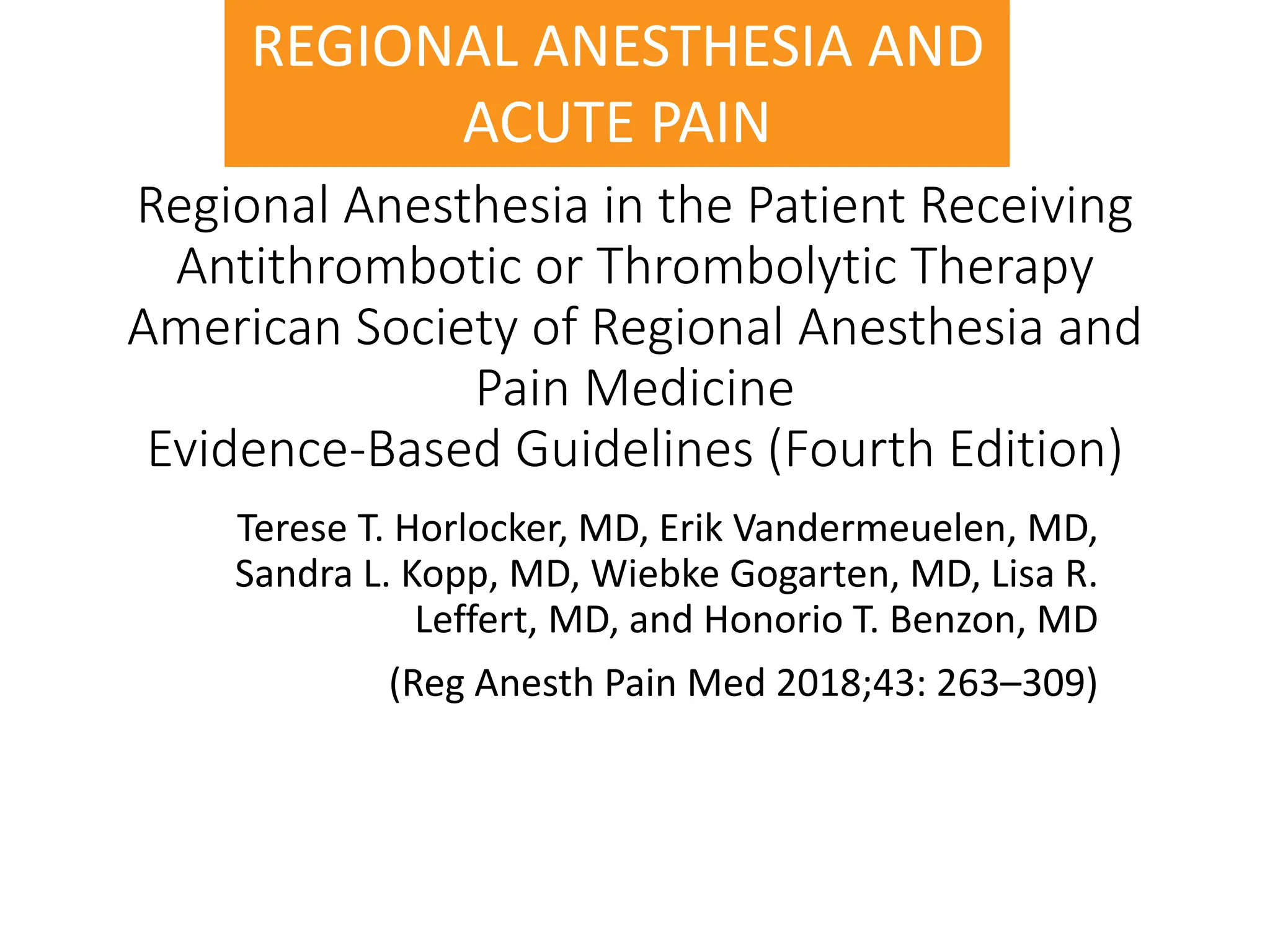 Anticoagulation and Regional Blocks.pptx