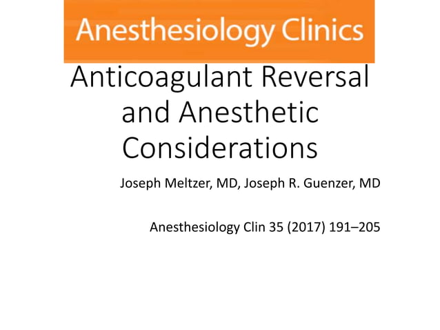 Anticoagulation and Regional Blocks.pptx