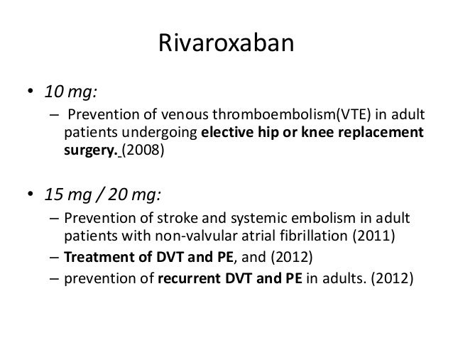Anticoagulation and dvt