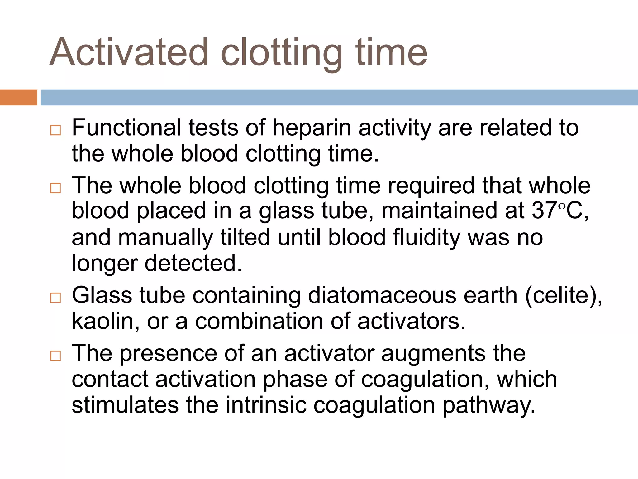 Anticoagulation and haemostasis during cardiopulmonary bypass | PPTX