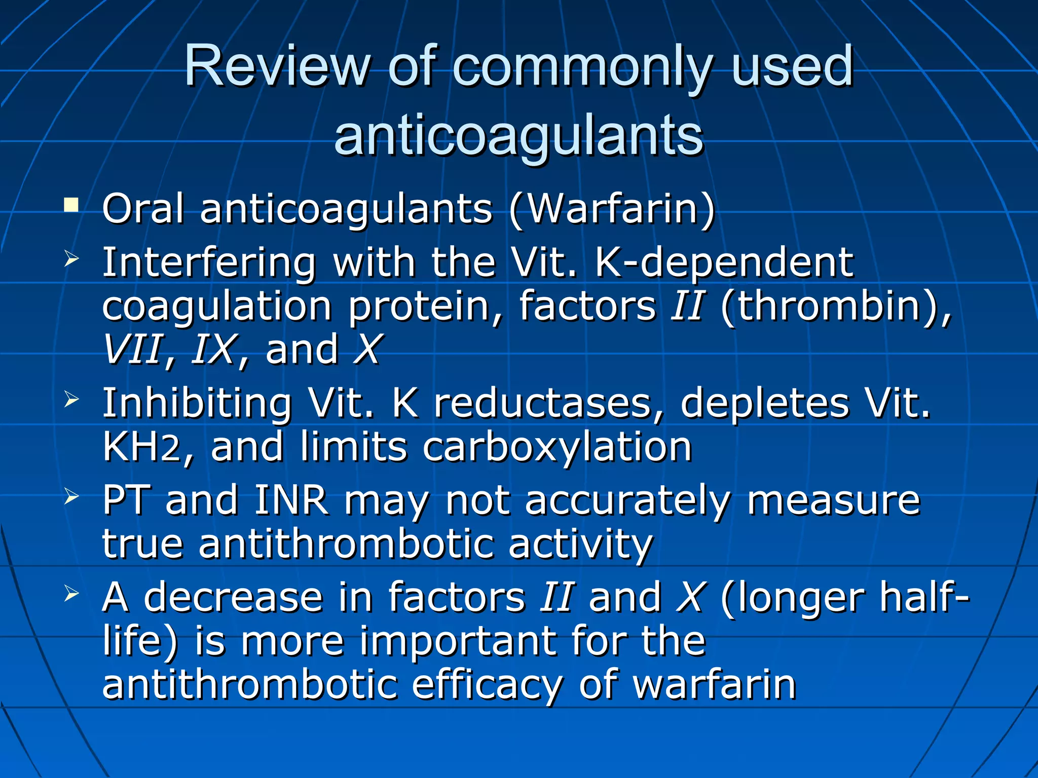 Anticoagulation and Neuraxial Techniques | PPT | Blood Disorders ...