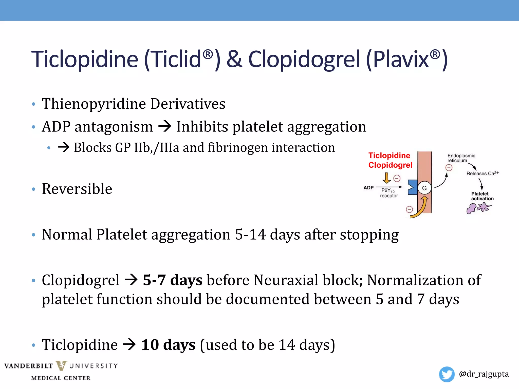 Anticoagulation and Regional Anesthesia | PPTX
