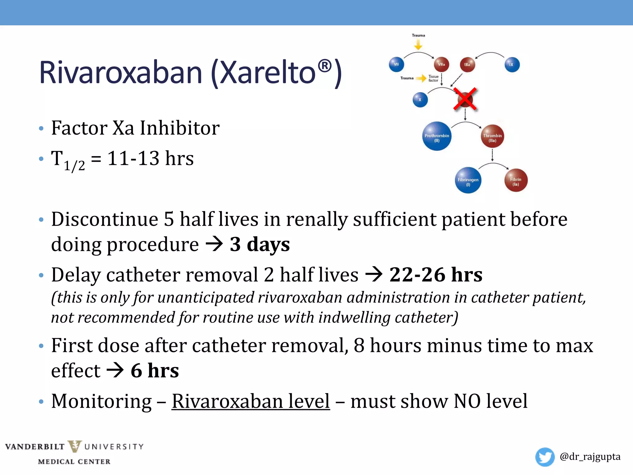 Anticoagulation and Regional Anesthesia | PPTX