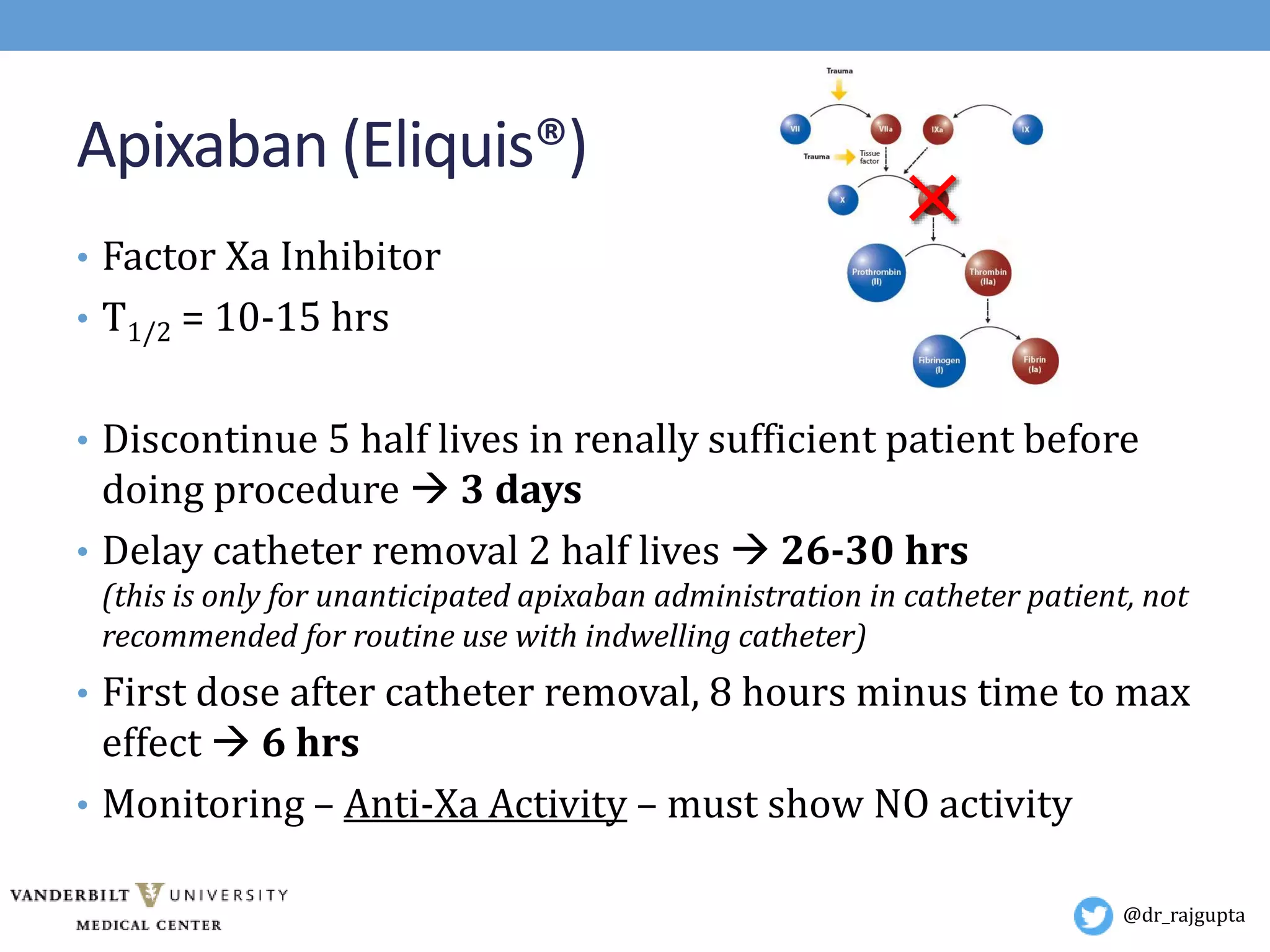 Anticoagulation and Regional Anesthesia | PPTX