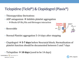 Anticoagulation and Regional Anesthesia | PPTX