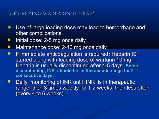 Anticoagulation in diagnostic and interventional procedure and ...