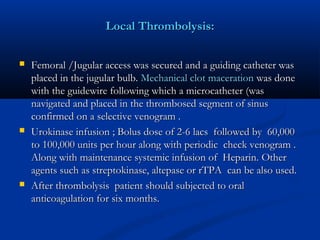 Anticoagulation in diagnostic and interventional procedure and ...