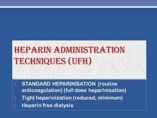 Anticoagulation in hd dr. nadia mohsen | PDF