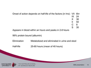 Anticoagulation in neurosurgery heparin warfarin_ppt | PPT