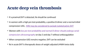 anticoagulation in pregenecy latest guidelines | PPTX