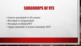 Anticoagulation in venous thromboembolism | PPT