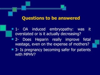 Anticoagulation of pregnant women with mechanical heart valve ...